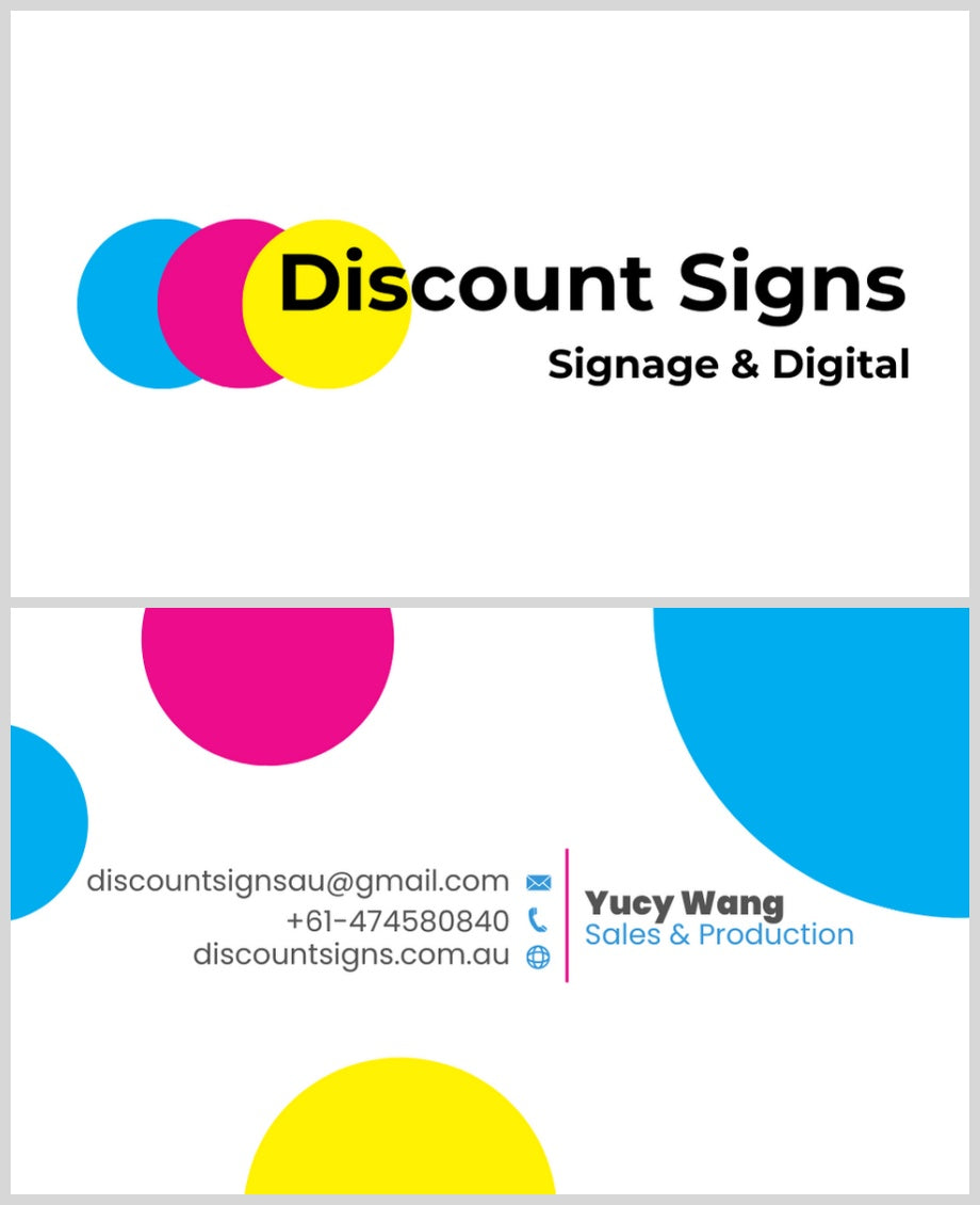 Business Cards – Discount Signs