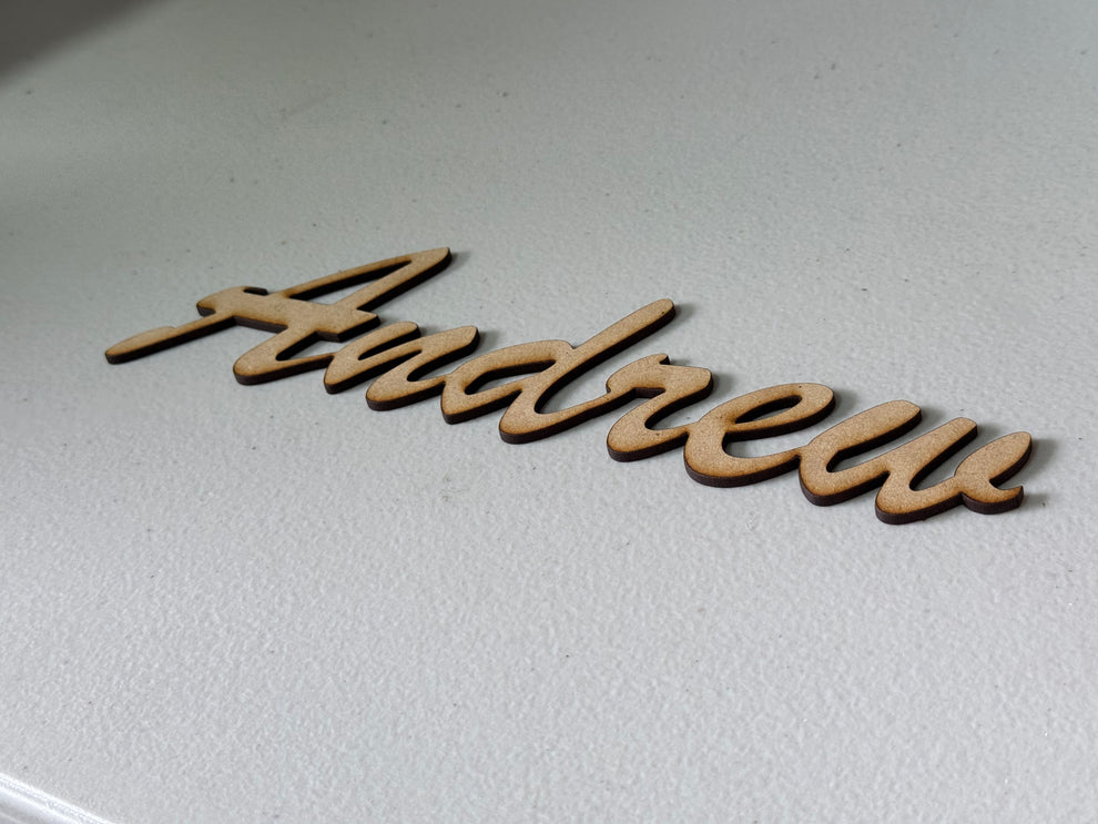 Custom wooden letters and numbers 3mm MDF craft sign laser cut ...